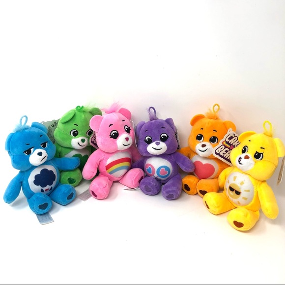 Care Bears | Toys | Set Of 6 Mini Care Bears Plush Basic Fun Bear ...